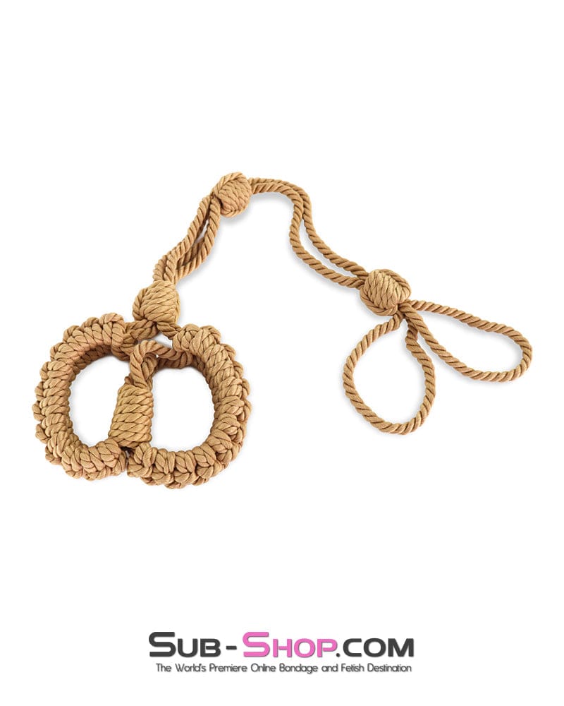 2735DL Adjustable Rope Hobble Wrist or Ankle Cuffs for Self Bondage ...